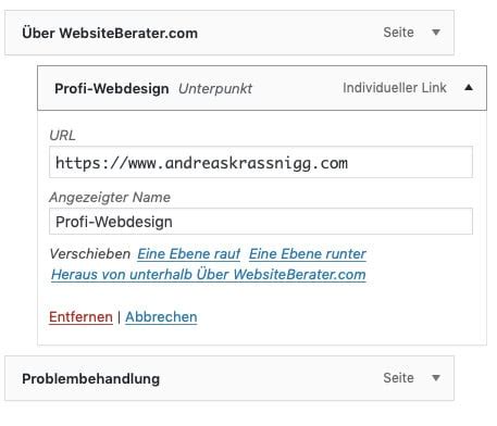 Wordpress Men S Richtig Erstellen Und Bearbeiten Websiteberater