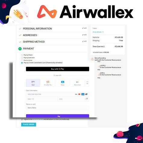 Airwallex Payment Module Seamless Payments For PrestaShop