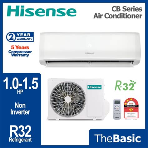 Hisense 10hp15hp Aircond R32 Standard Model Cb Series Non Inverter