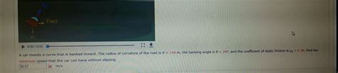 Solved Fnet A Car Rounds A Curve That Is Chegg