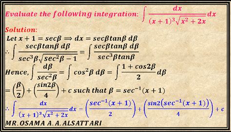 Integration By Trigonometric Substitution Docsity