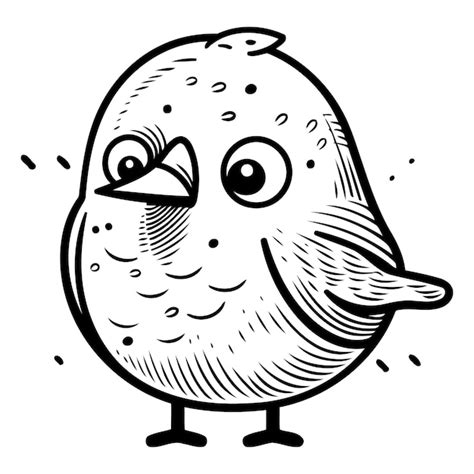 귀여운 만화 파란 새 터 일러스트레이션 바탕에 고립 프리미엄 벡터