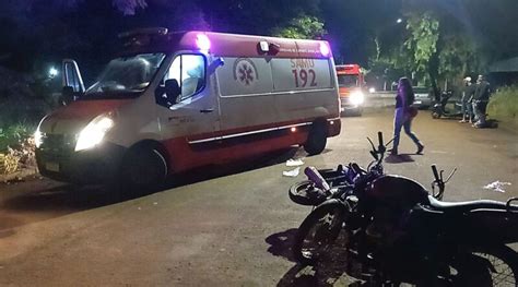 Acidente Entre Duas Motocicletas Deixa Os Condutores Gravemente Feridos