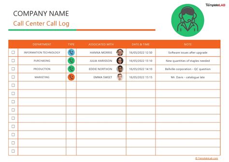 Excel Printable Call Log Template Printable Templates Vrogue Co