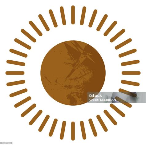 太陽のシンボル金色の太陽のアイコン天文学アイコン みがき上げるのベクターアート素材や画像を多数ご用意 みがき上げる