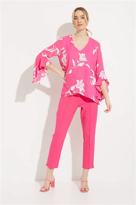 Floral Ruffle Sleeve Top Style 232139 1ère Avenue