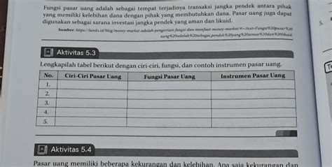 Lengkapilah tabel berikut dengan ciri-ciri | StudyX