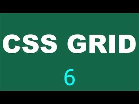CSS Grid Tutorial 6 Column Shortcut YouTube Css Grid Website