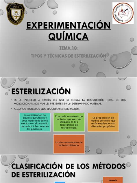 Tema 10 Eq Tipos Y TÉcnicas De EsterilizaciÓn Descargar Gratis