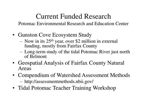 Ppt Potomac Environmental Research And Education Center Powerpoint