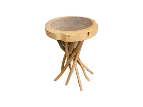 Wooden Tree End Table Stagers Choice