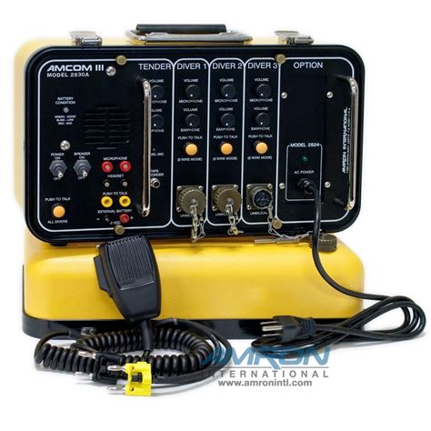 Amcom Iii 2830a 05 Three Diver Portable Communicator With Ms