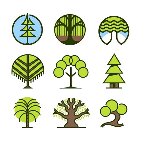 Geometric Tree Logo Vector Art Icons And Graphics For Free Download