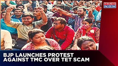 High Voltage Drama In West Bengal Bjp Protests Against Tmc Over