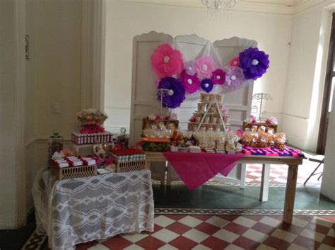 Sweet And Fun Candy Bar Para El Bautizo De Sofía Gracias