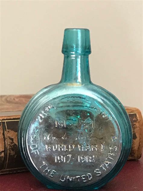 Vintage Wheaton Glass Miniature President Bottles Bud Vase Etsy