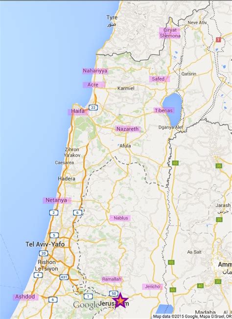 Where Is Jerusalem Located On A World Map United States Map