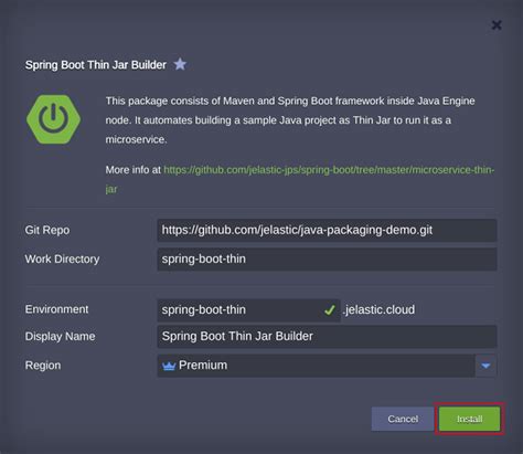 Spring Boot Thin JAR Builder For Running Java Microservices