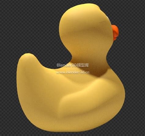 Blender 大黄鸭3d模型素材资源免费下载 Blender3d模型库