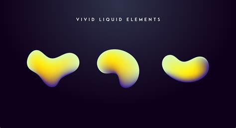 Gradient Vivid Shapes Modern Abstract Colorful Vector Fluid Collection