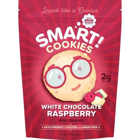 티몬 비즈 마켓 스마트 쿠키 화이트 초콜릿 라즈베리 미식가 저탄수화물 케토 브레인 푸드 단백질 스낵 W Nootropic 식품