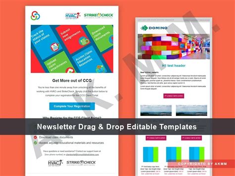 A Pardot Drag And Drop Editable Responsive Email Newsletter Template Upwork
