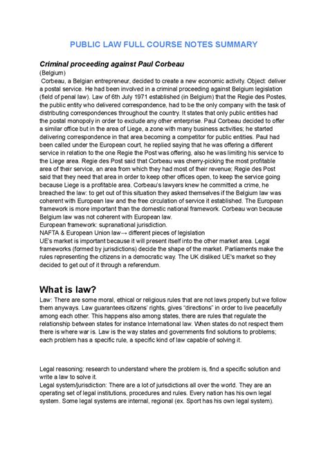 Full Summary Notes Of Introduction Of Public Law Ii Canale Appunti Di