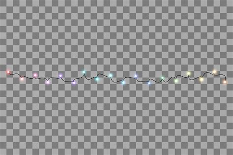 화 환 크리스마스 장식 조명 효과 격리 된 벡터 디자인 요소입니다 크리스마스 휴일 인사말 카드 디자인에 대 한 빛나는 조명 컬러 Led 빛과 빛나는 네온 Led 조명에 대한