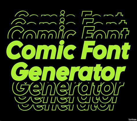 Comic Font Generator Text Effect And Logo Design Font