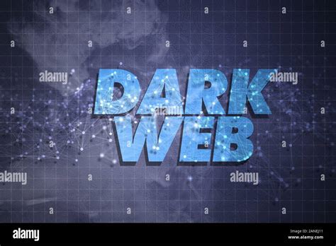 abstract digital technology dark web text background danger internet