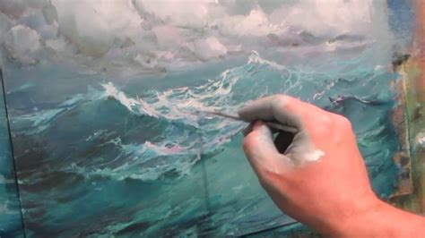 Seascape Oil Painting Ocean Part Youtube