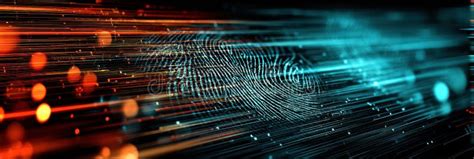 digital fingerprint scan displayed on an abstract technology screen