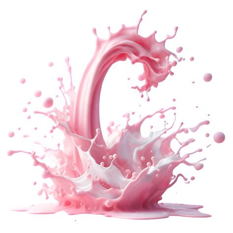 Strawberry Shake Splash Premium Ai Generated Psd