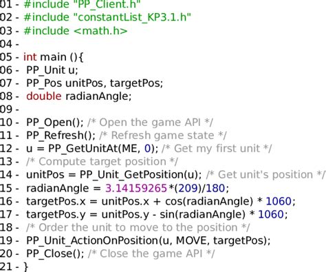 A Solution Written In C Download Scientific Diagram