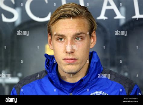 Birmingham Citys Nicolai Brock Madsen On The Bench Hi Res Stock