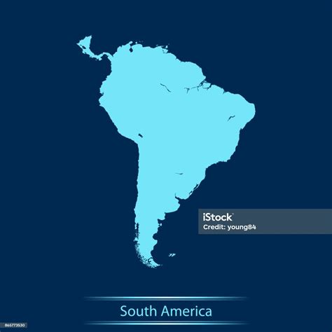 Vetores De Mapa Da América Do Sul E Mais Imagens De América Do Sul