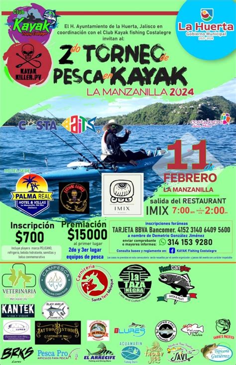 A La Vista Segundo Torneo De Pesca En Kayak La Manzanilla Uno De Los Mejores Sitios De