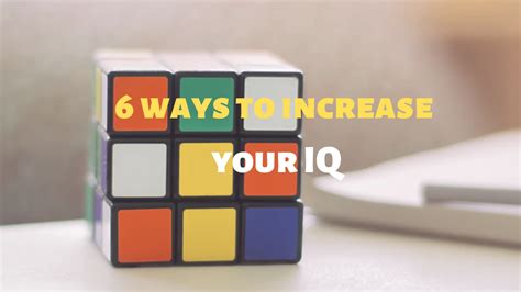 6 Ways To Increase Your Iq Upgrading Oneself Self Improvement