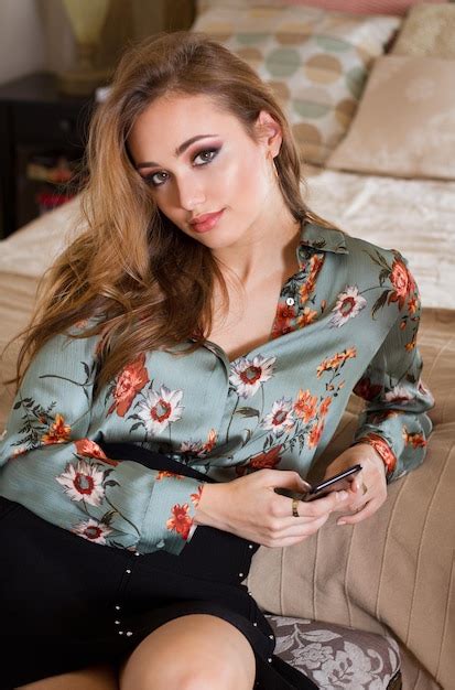 High Fashion Brunette Premium Photo