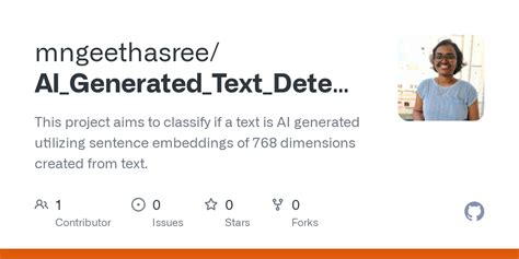 Github Mngeethasreeaigeneratedtextdetection This Project Aims To
