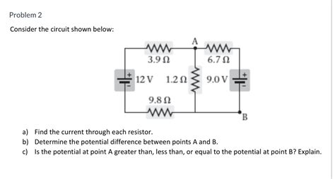 Solved Problem Consider The Circuit Shown Below A W W Chegg