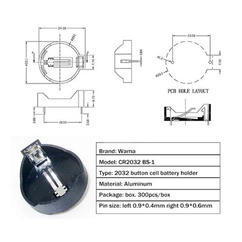 Jual Cr Battery Holder Tempat Baterai Cmos Socket Cr V Cmos Kancingdeksripsi Socket