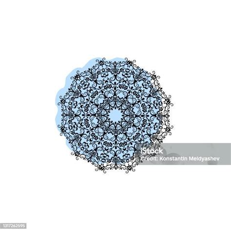 만다라 세트의 컬러 섀도우 벡터 아이콘이 있는 만다라 형태의 원형 패턴 0명에 대한 스톡 벡터 아트 및 기타 이미지 0명 검은색 곡선 Istock