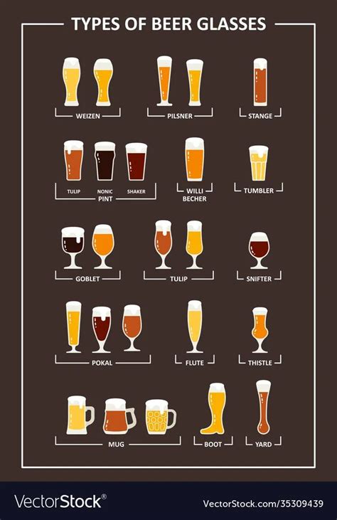 Types Of Beer Glasses Home Brewing Beer Beer Glassware Beer Infographic