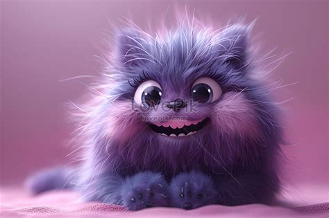 웃고 있는 작은 괴물 일러스트 무료 다운로드 Lovepik