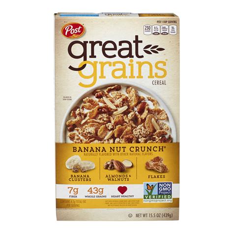 Ngũ Cốc Ăn Sáng Giòn Với Chuối Post Great Grains Banana Nut Crunch