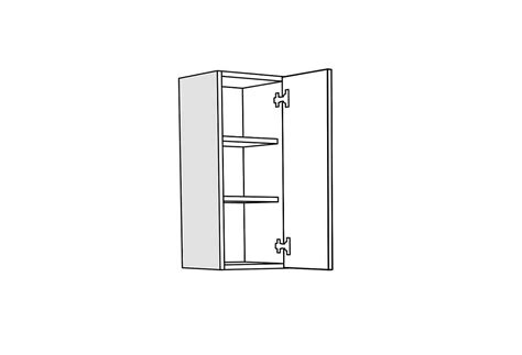 Кухненски шкаф горен с една врата In V30 дъб артизан • Модулна кухня In дъб артизан • Мебели Монема