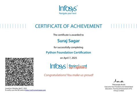 python certification infosysspringboard learningjourney techskills