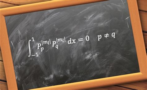Orthogonality Of The Associated Legendre Polynomials Mono Mole
