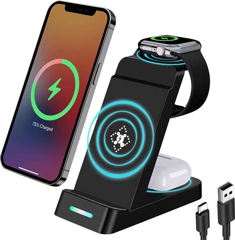 Wireless Charger Station Luckits 3 In 1 Wireless Charger Compatible